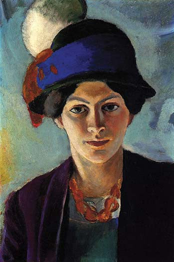 Portrait of the wife of the artist with a hat – The Pierce Archive