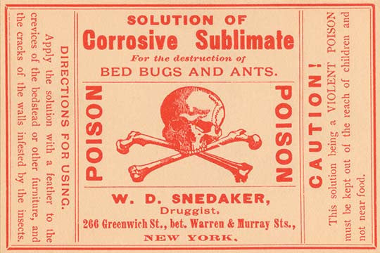 Solution of Corrosive Sublimate – The Pierce Archive